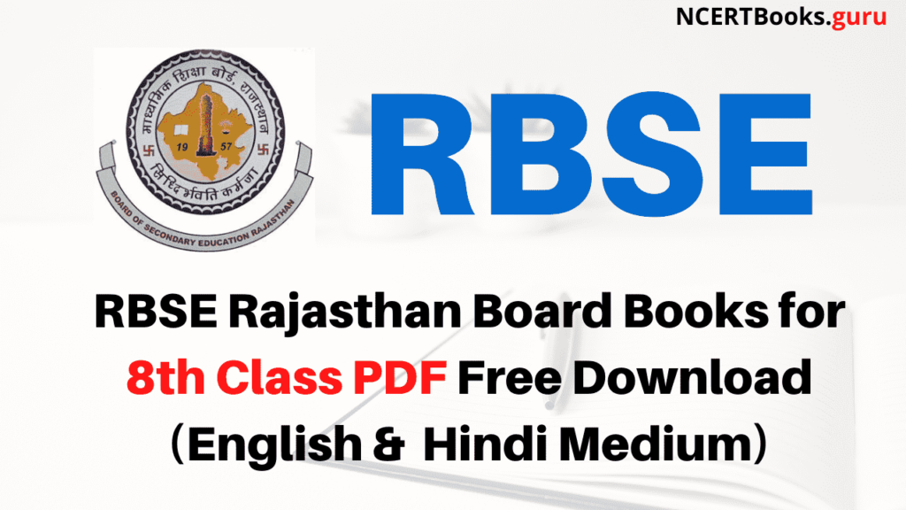 Rajasthan Board Class 8 Books Rbse Class 8th State Syllabus Textbooks