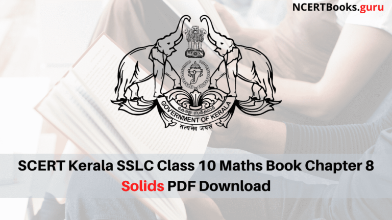 SCERT Kerala SSLC Class 10 Maths Book Chapter 8 Solids PDF Download - NCERT Books