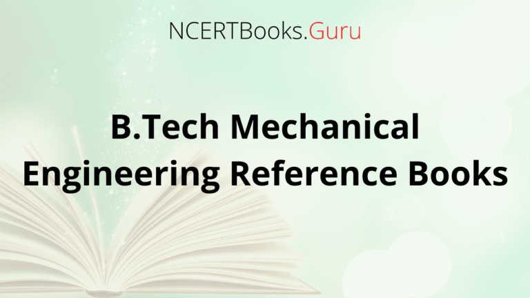 B.Tech Mechanical Engineering Reference Books PDF & Suggested Authors ...
