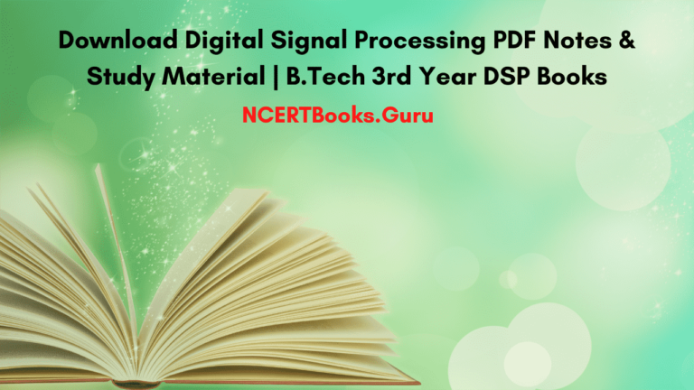 Free Digital Signal Processing PDF Books Download | DSP Study Material