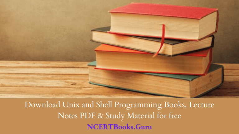 Unix and Shell Programming Notes PDF Download | Books, Study Material