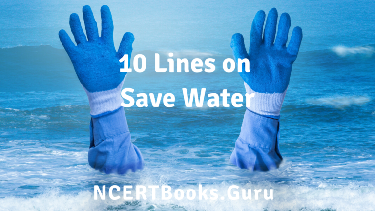 10 Lines on Save Water for Students and Children in English - NCERT Books