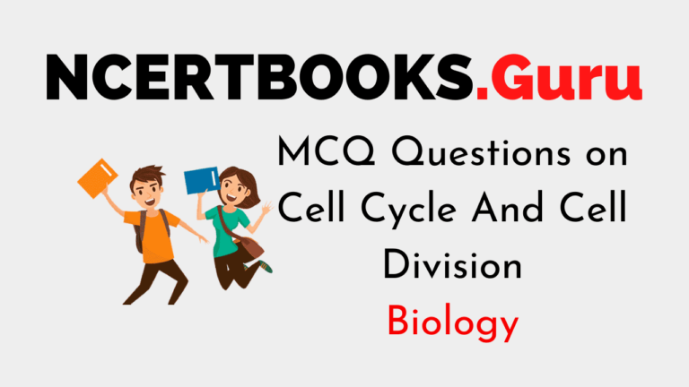 MCQ Questions on Cell Cycle And Cell Division - NCERT Books