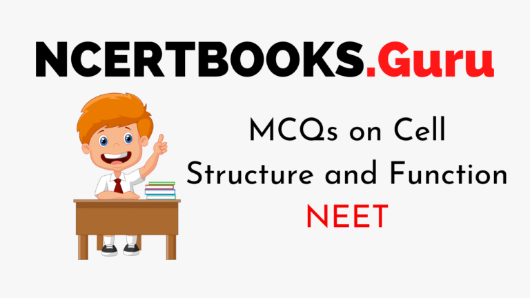 MCQs on Cell Structure and Function - NCERT Books
