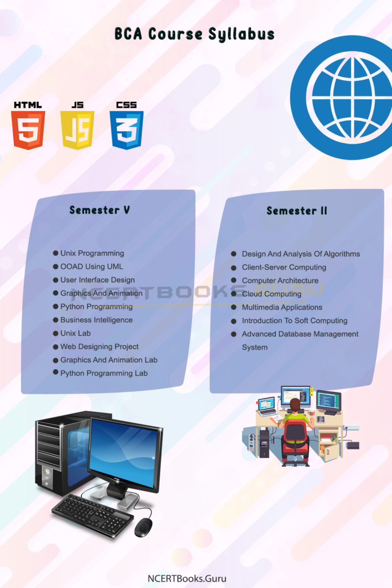 BCA Course Syllabus 2022 | Subjects, Duration and Exam Preparation - NCERT Books