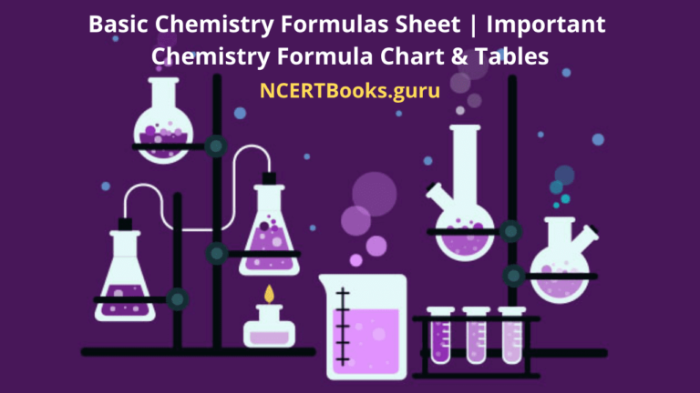 Important Chemistry Formulas List | Chemistry Formulae to Memorize