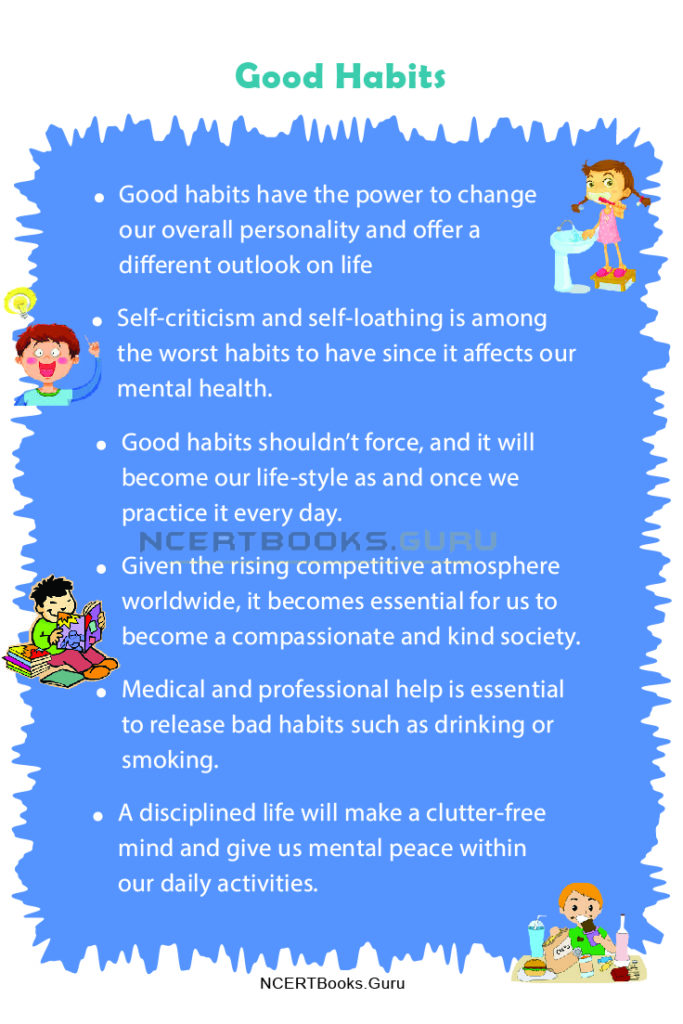 10 Lines on Good Habits for Students and Children in English - NCERT Books