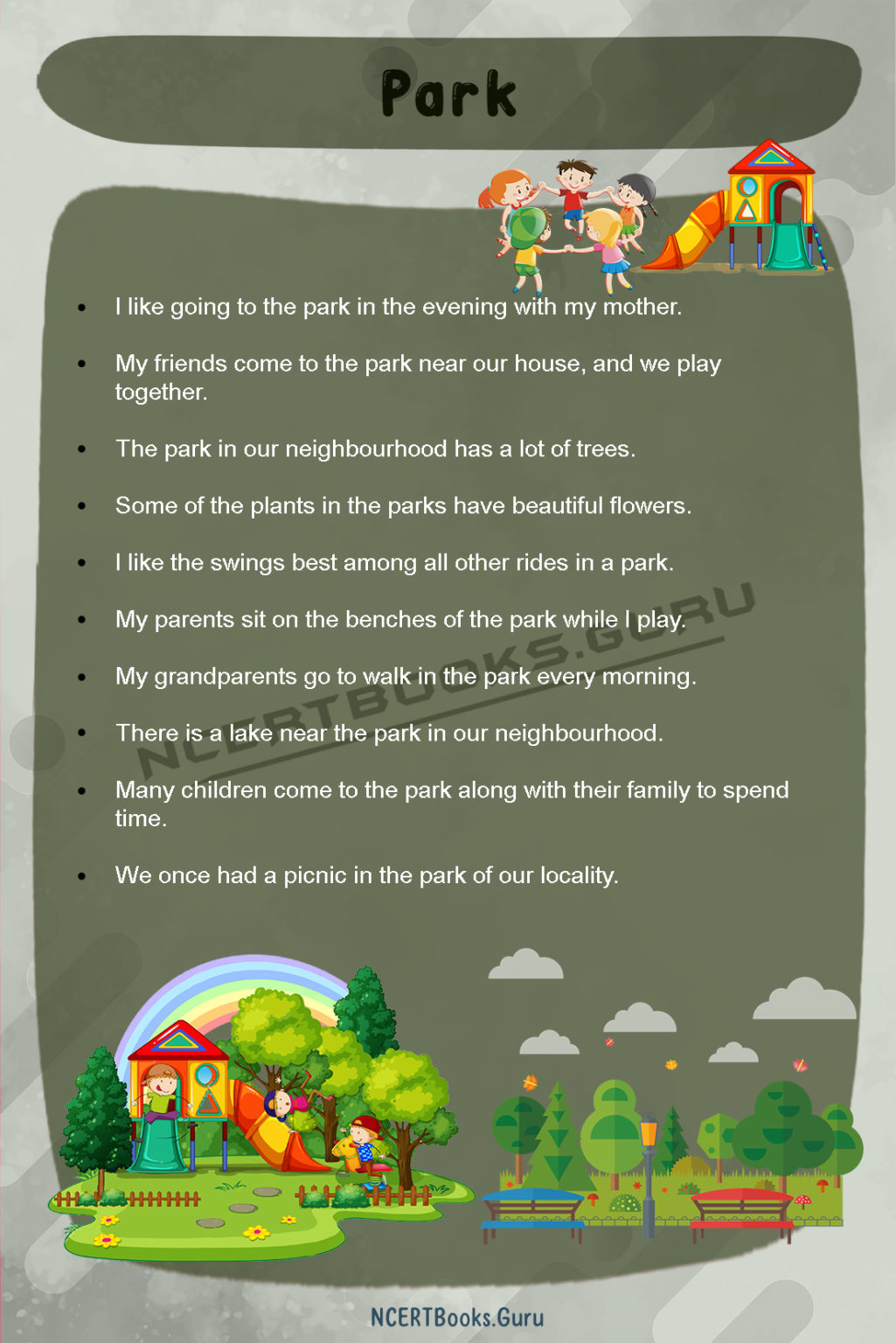 10 Lines on Park for Students and Children in English - NCERT Books