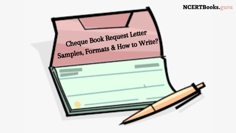 Cheque Book Request Letter Formats, Samples & How To Write A Letter?