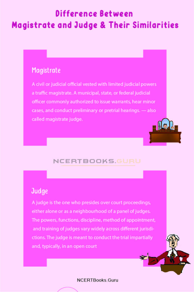 Difference Between Magistrate and Judge & Their Similarities - NCERT Books