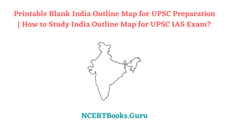 India Outline Map with States and Union Territories | Printable India Map
