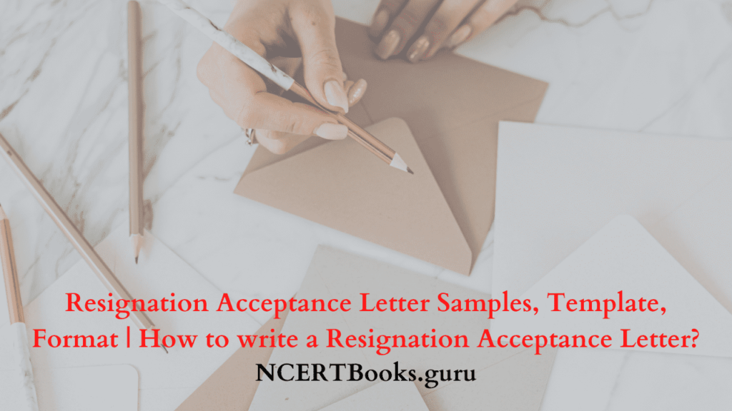 Resignation Acceptance Letter Format, Samples, Template