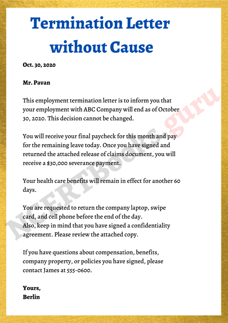 Termination Letter Template, Samples | How to Write a Termination Letter?