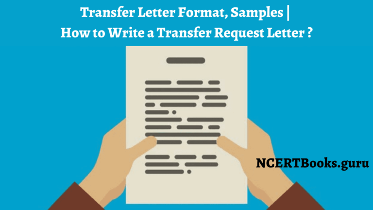 Transfer Letter Format, Samples | How to write a Transfer Request Letter?