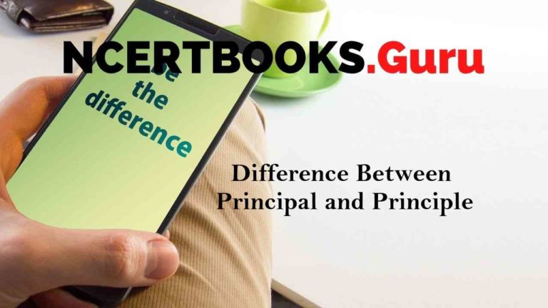 Difference Between Principal and Principle & Their Similarities - NCERT ...