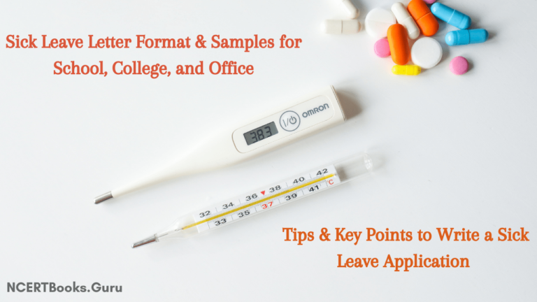 Sick Leave Application Format, Samples & Tips for Employees & Students