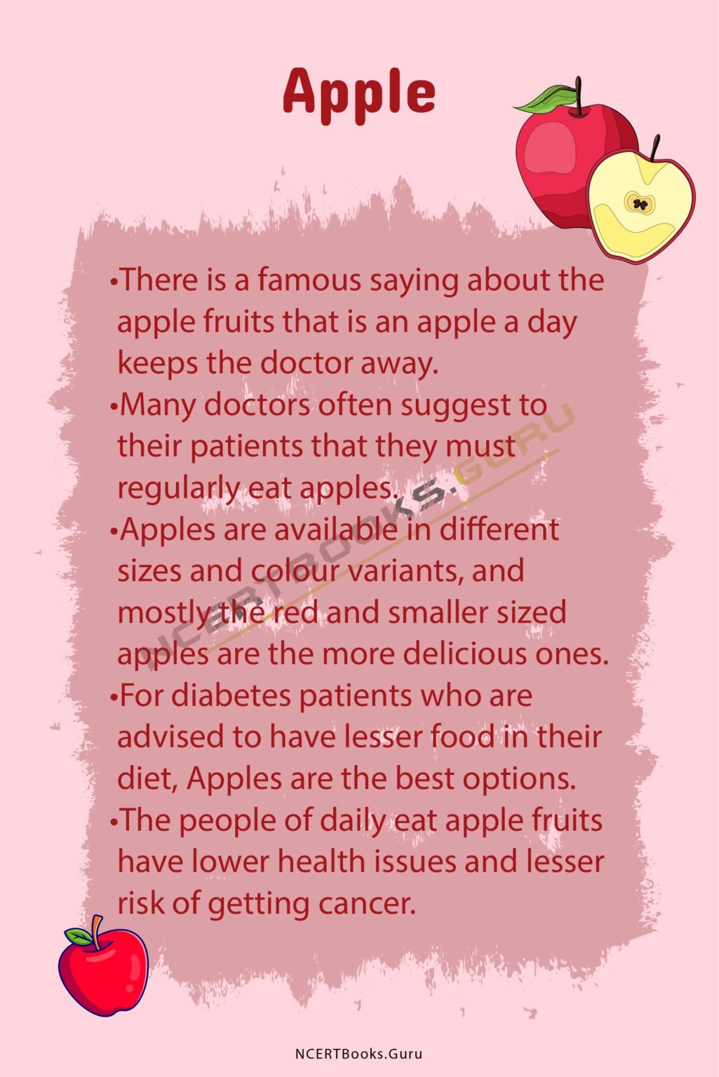 10 Lines on Apple Fruit for Students and Children in English - NCERT Books