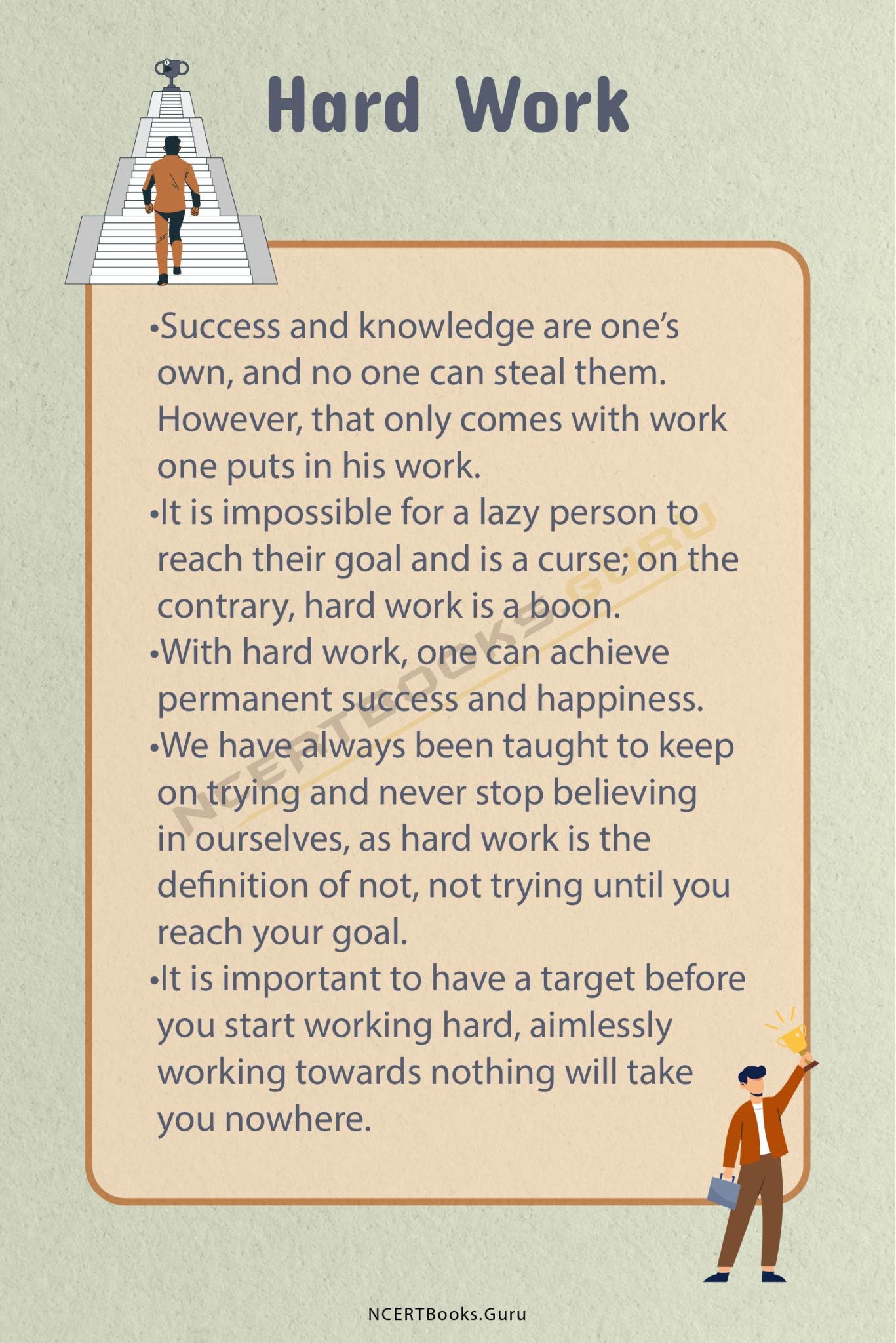 10 Lines on Hard Work for Students and Children in English - NCERT Books