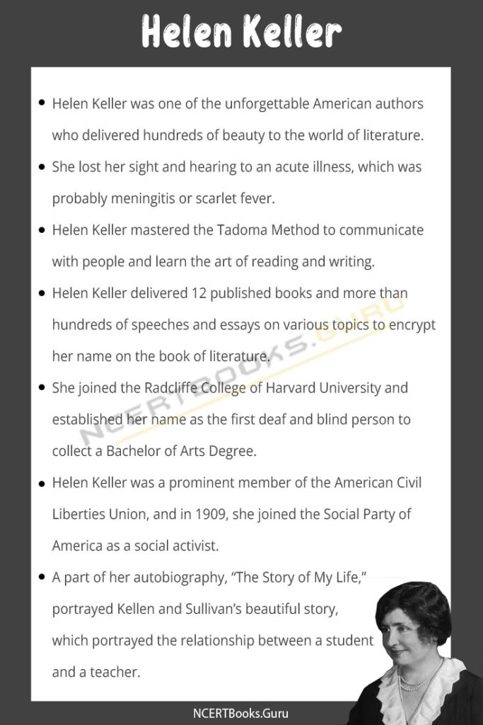 10 Lines on Helen Keller for Students and Children in English - NCERT Books
