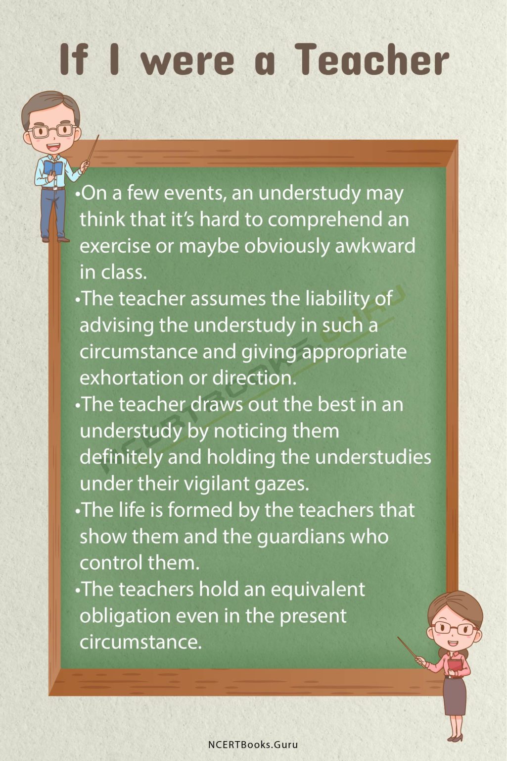 10 Lines on If I were a Teacher for Students and Children in English ...