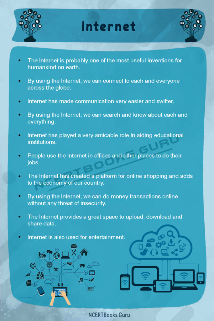 10 Lines on Internet for Students and Children in English - NCERT Books