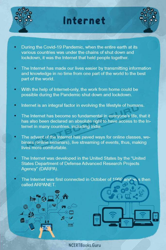 10 Lines on Internet for Students and Children in English - NCERT Books