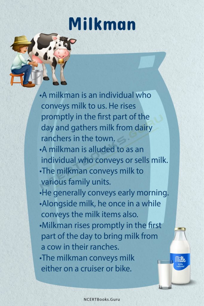 10 Lines on Milkman for Students and Children in English - NCERT Books