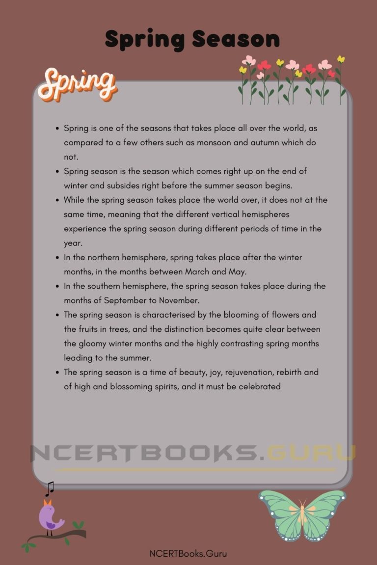 10 Lines on Spring Season for Students and Children in English - NCERT ...