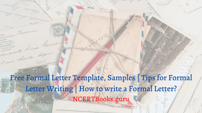 Formal Letter Format, Template, Samples | How to write a Formal Letter?