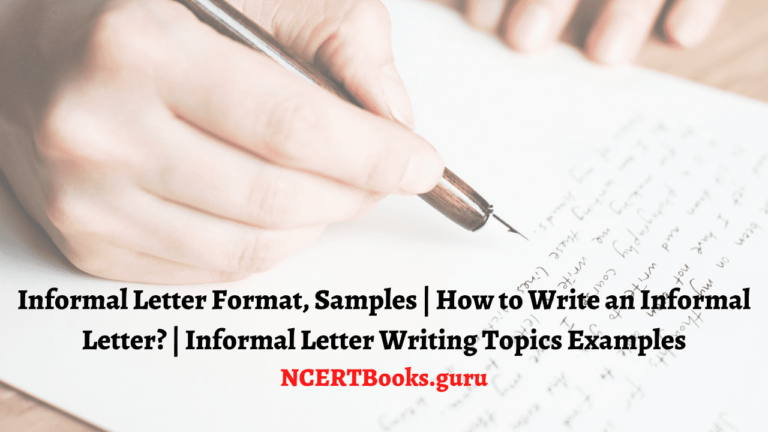 Informal Letter Format, Samples | Tips for Informal Letter Writing & Guide
