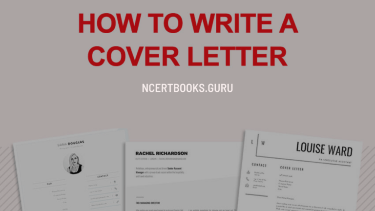 How To Write a Cover Letter? Writing Guidelines & Format of Cover Letter