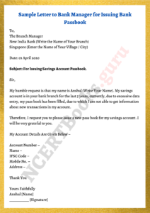 Free Letter to Bank Manager formats for various requests | Samples & Tips