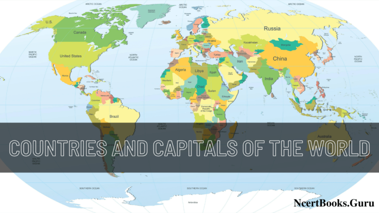Countries and Capitals of the World | List of Countries and its Capital ...